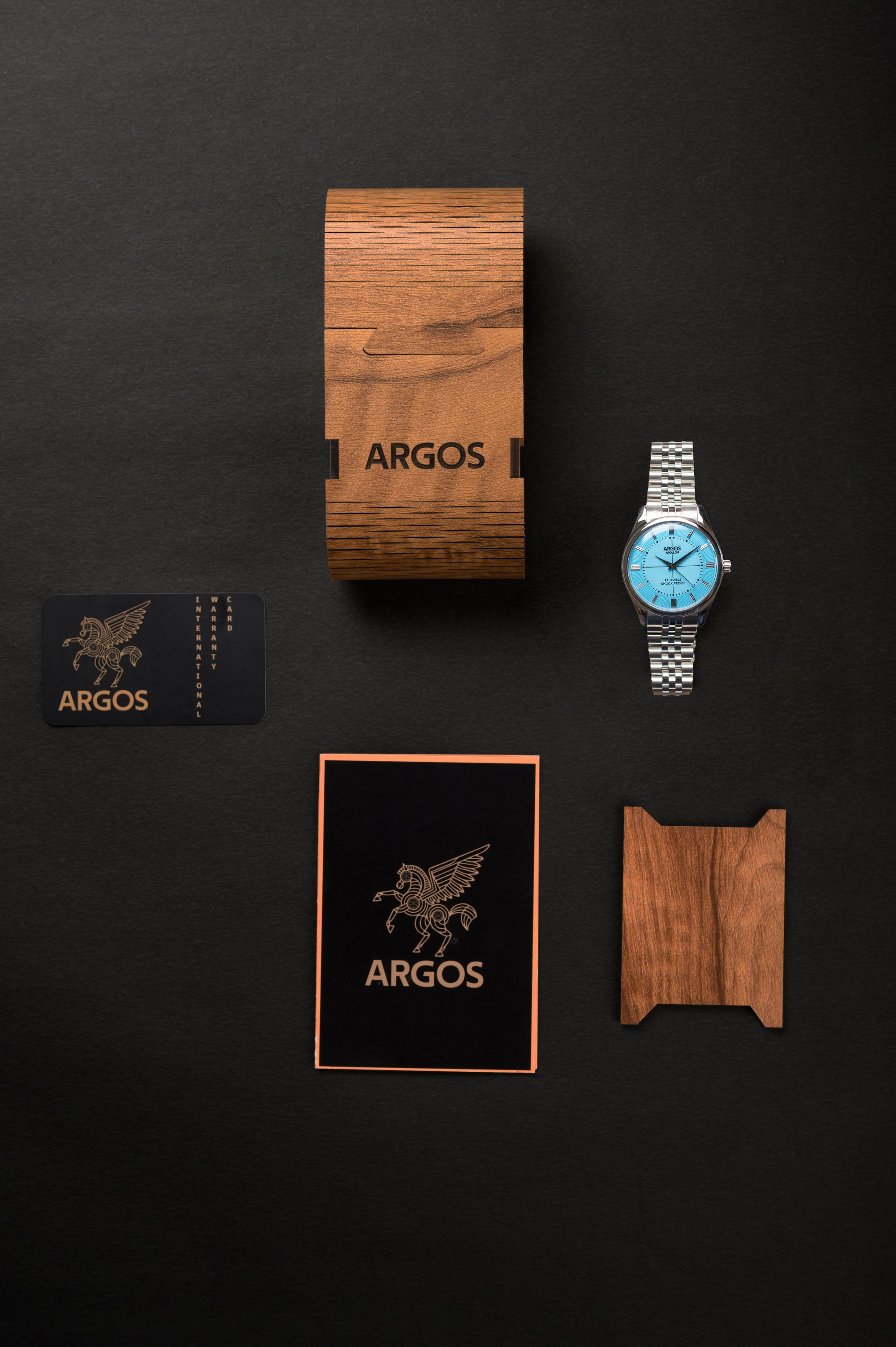 Argos Apollo II - ICE Blue Silver Men's Mechanical watch – Argos ...