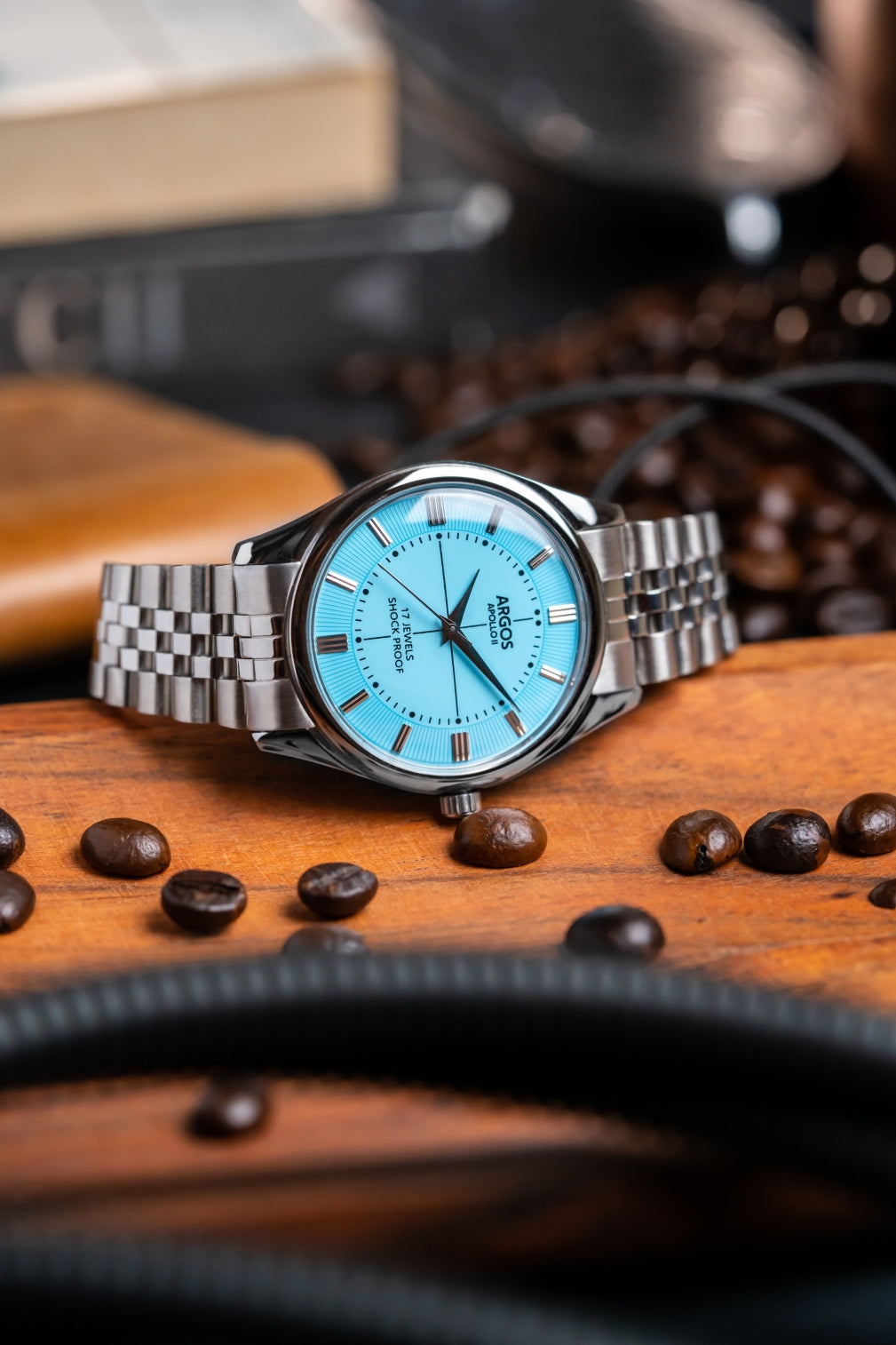 Argos Apollo II - ICE Blue Silver Men's Mechanical watch – Argos ...