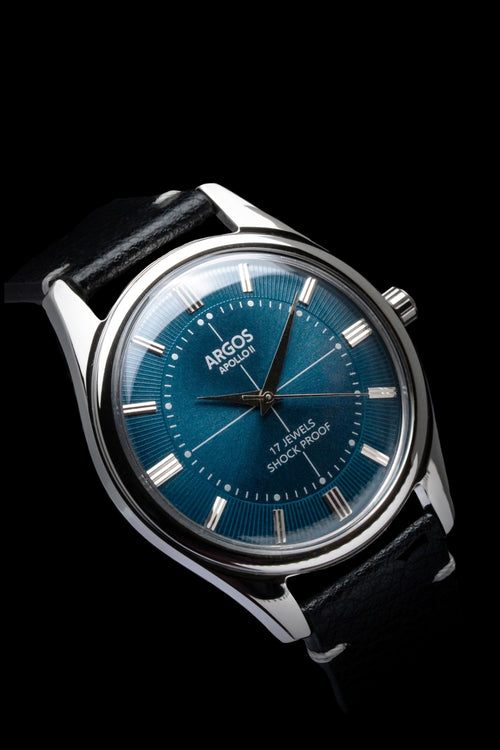 Argos Apollo II - Ice Blue Silver Men's Mechanical Watch – Argos ...