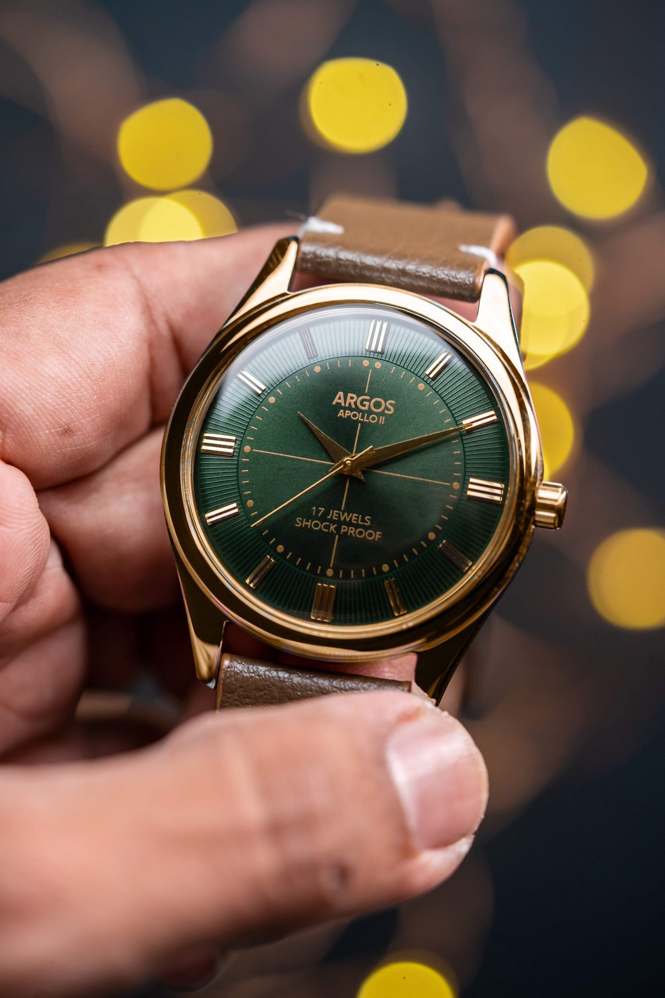 Argos Apollo II - Emerald Green Gold Men's Mechanical Watch – Argos ...