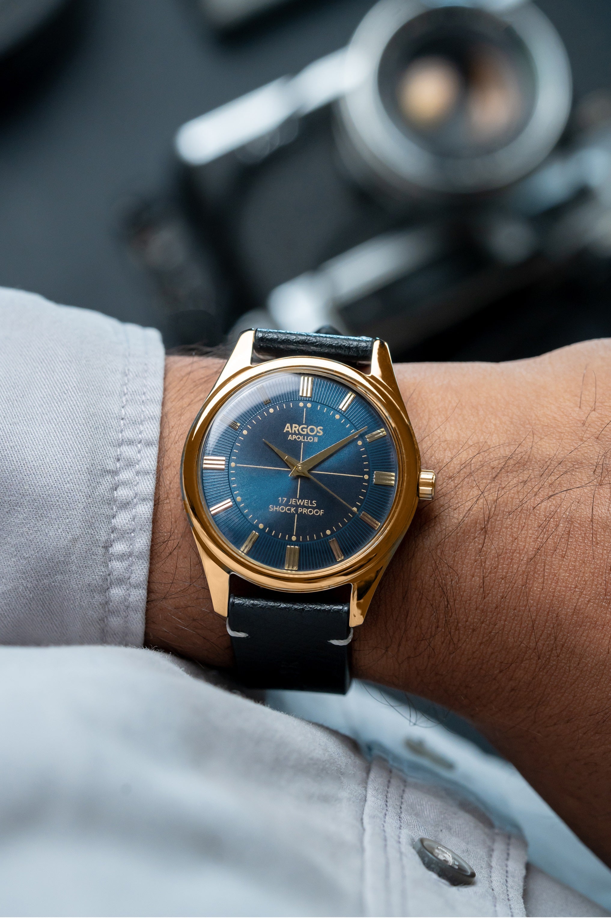 Argos Apollo II - Constellation Blue Gold Men's Mechanical Watch ...